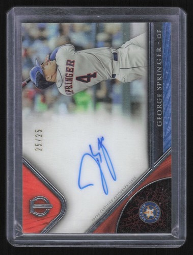 2017 Topps Tribute George Springer Autograph Orange 25/25 Astros | eBay