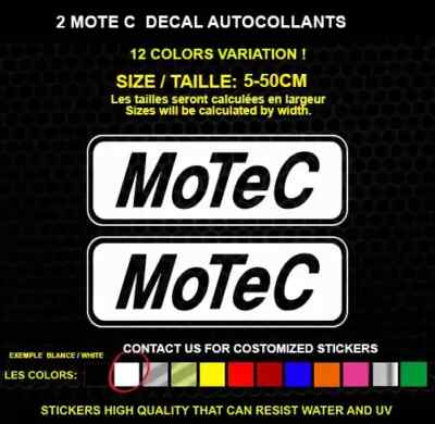 2 MOTEC sticker Genuine decal sticker WATERPROOF STICKERS | eBay UK