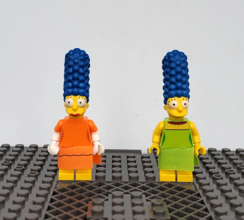 LEGO The Simpsons Marge Simpson Minifigure Lot x2 Date Night Series 1 2 ...