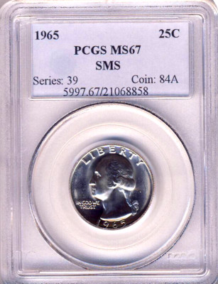 1965 PCGS MS67 SMS WASHINGTON QUARTER SPECIAL MINT SET | eBay