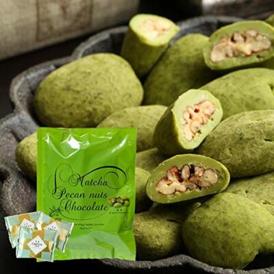 Japanese Popular sweet Matcha pecan nut chocolate110g × 1bag from Japan ...