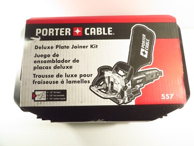 Porter Cable 557 Deluxe 7 Amp Plate Joiner Kit Tilt Fence Biscuit ...