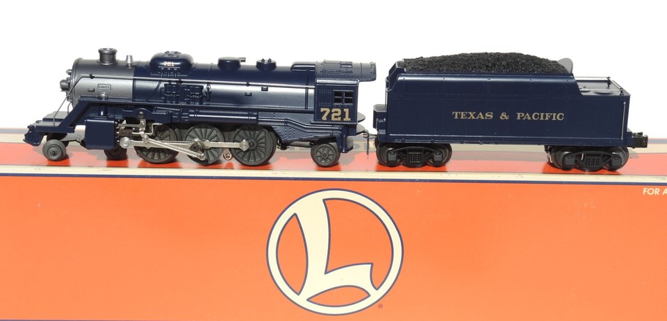 Awesome Lionel TEXAS PACIFIC 721 O-gauge steam locomotive 4-6-2 and ...