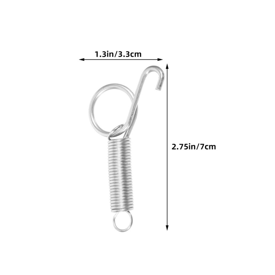 24 Pcs Cage Door Spring Hook Pet Fixing Hooks Dog Latch Lock Bird | eBay