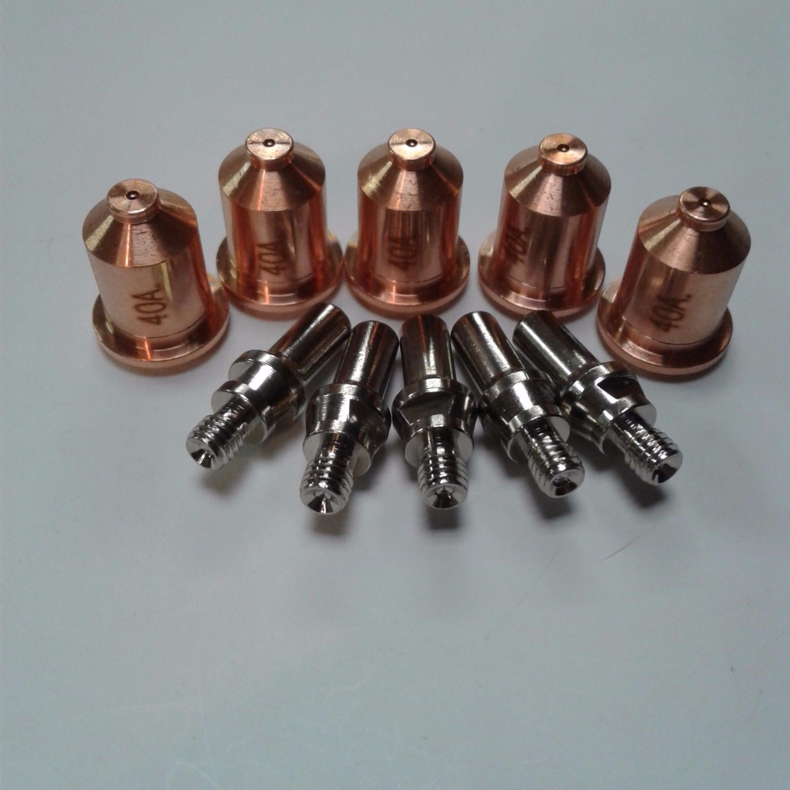 12PC 40 AMP TECMO SHIELDED CONSUMABLE KIT FORNEY 700P PLASMA CUTTER IPT ...