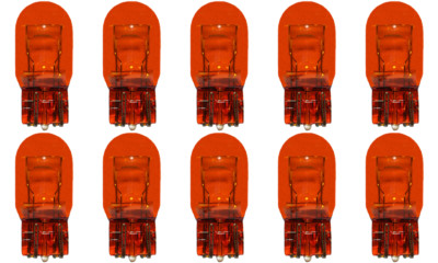 Box of 10 #7444NA 7444 Natural Amber Auto Bulb Automotive Lightbulb, 28 ...