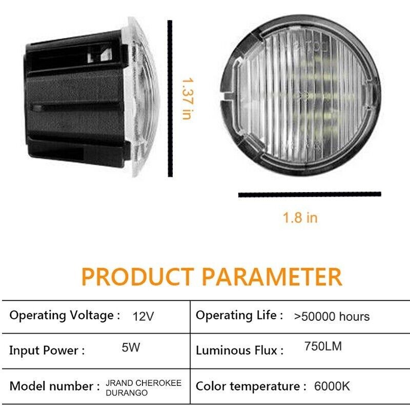 LED Rear Interior Cargo Trunk Lift Gate Light For Dodge Durango PT ...