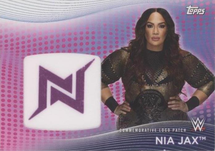 2021 Topps WWE Women's Division - Superstar Logo Patch Relics Nia Jax # ...