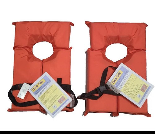 Near Shore Type II PFD Buoyant Life Vests U.S. Coast Guard Approved Lot ...