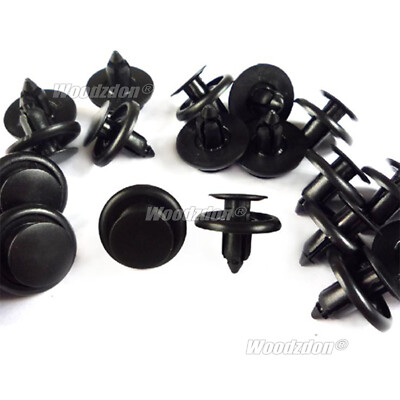 100pcs Fender Liner Clip Hood Bumper Retainer Fit 7mm Hole For Toyota ...