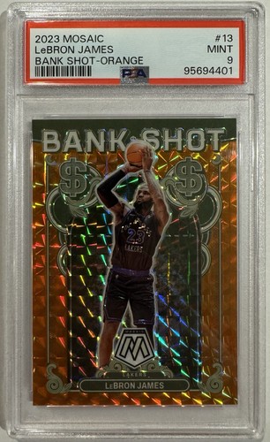 2023-24 Panini Mosaic - Bank Shot Orange Mosaic Prizm #13 LeBron James ...