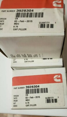 Genuine Cummins CAP,FILLER 3928304 | eBay