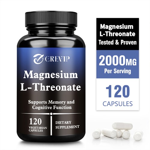 Magnesium L-Threonate 2000mg -Brain Health, Supports Memory & Cognitive ...