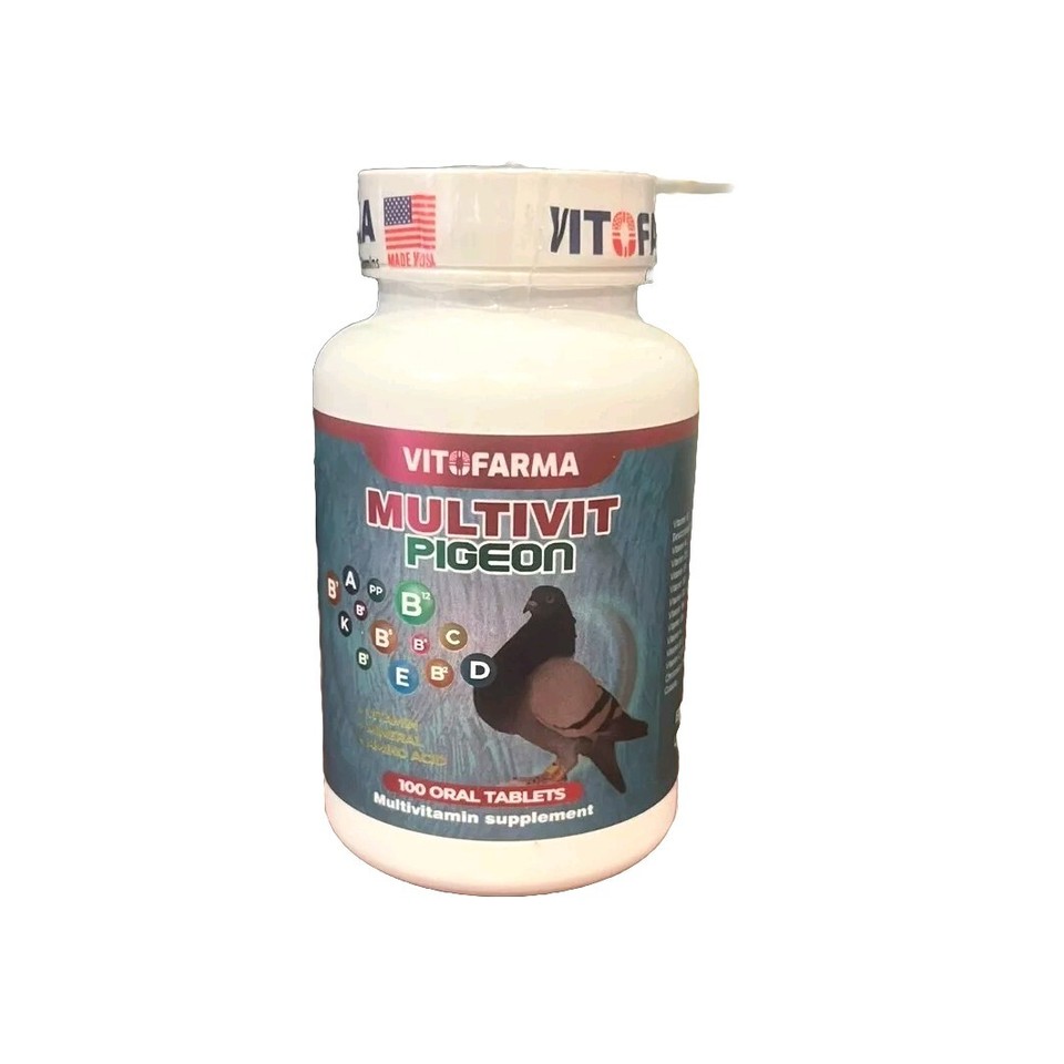 COMPLETE VITAMIN FOR PIGEON MULTIVIT VITAMINA PARA PALOMAS 100 tab Exp ...