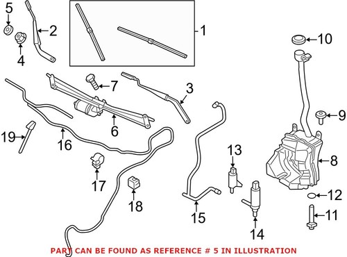 Genuine OEM Front Windshield Wiper Arm Cover For Mini 61618226006 | eBay