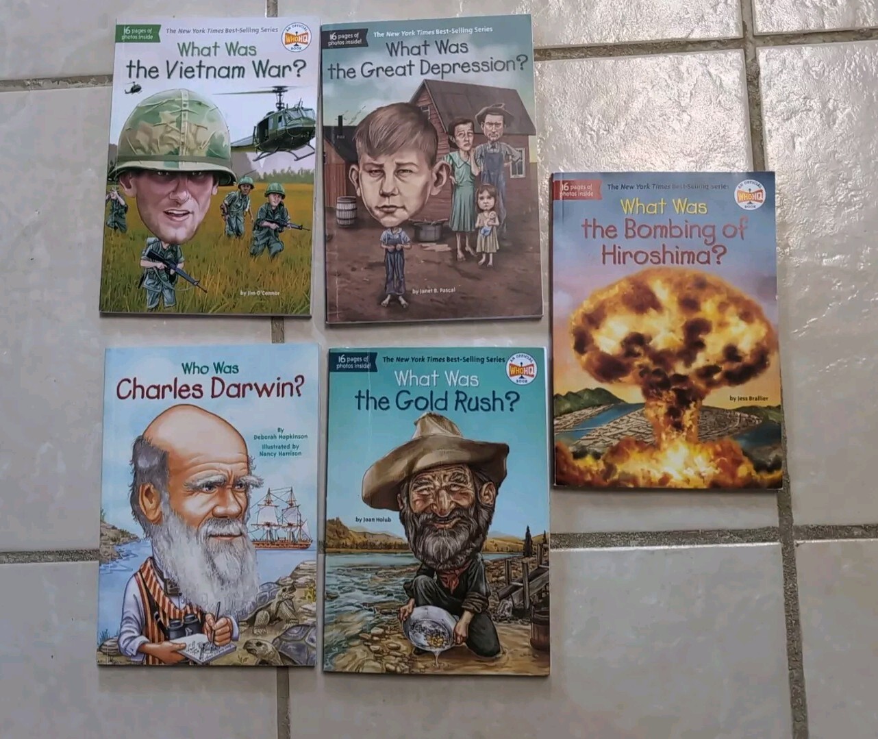 Lot of 5 What Was, Who Is, What Was Series Books Biography History ...