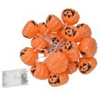 20LED Halloween Pumpkin String Light 3 Meters Dual Mode Decorative ...