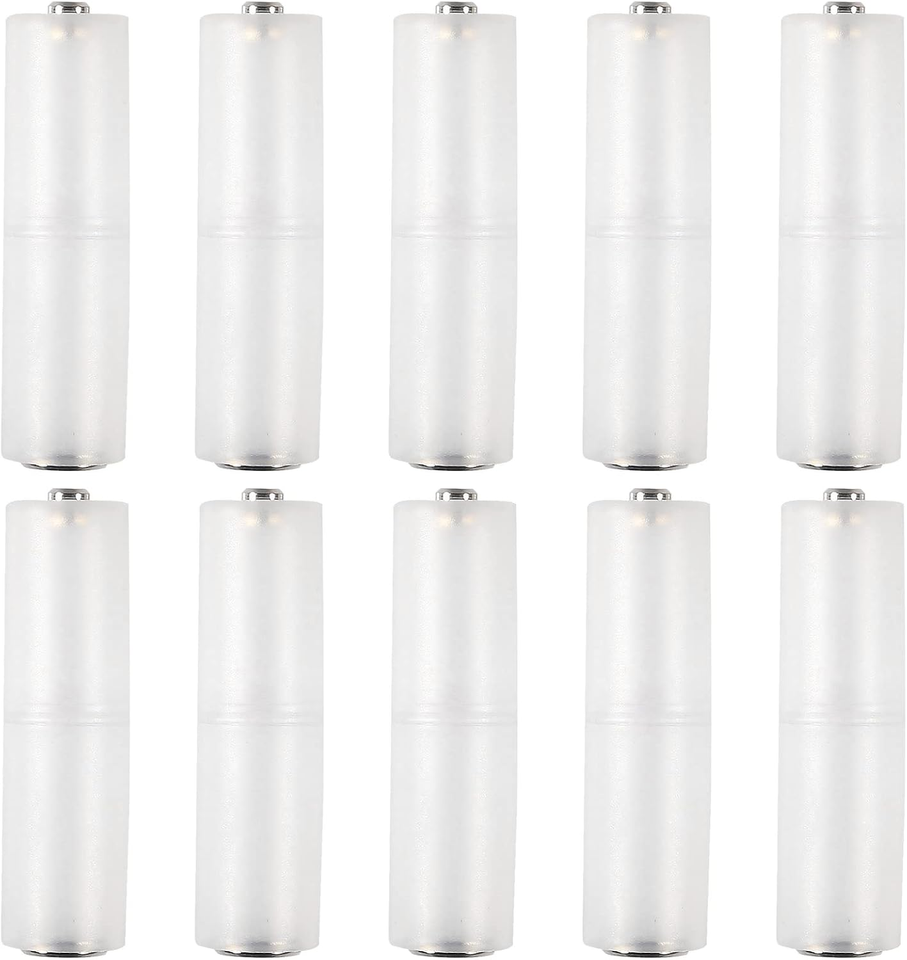 10Pcs AAA to AA Battery Adapter AAA to AA Battery Converter Holder ...
