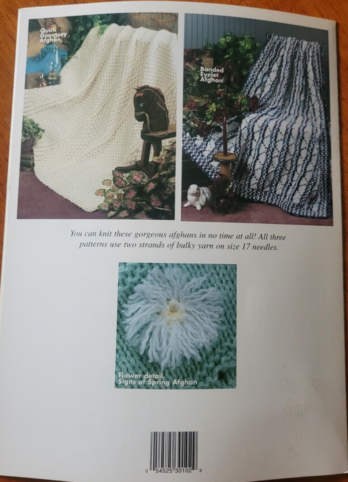 Jiffy-knit Afghans! Signs of Spring Leaflet 121002 | eBay