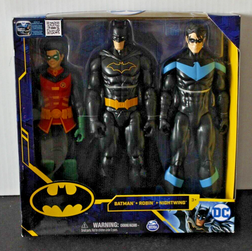 BATMAN ROBIN & NIGHTWING 3 PACK 12" ACTION FIGURES SPIN MASTER 2021 MIP ...