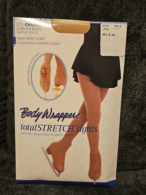 Body Wrappers Over The Boot Ice Skate Tights C11 Girls' Size M/L 8-14 ...