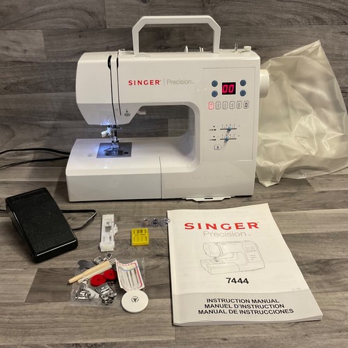 Singer 7444 Precision 50-Stitch Sewing Machine Manual & Extras - SEE ...