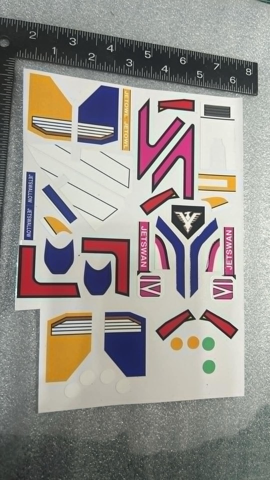 CUTTED STICKER REPRO for DX super sentai JETMAN ICARUS ROBO | eBay