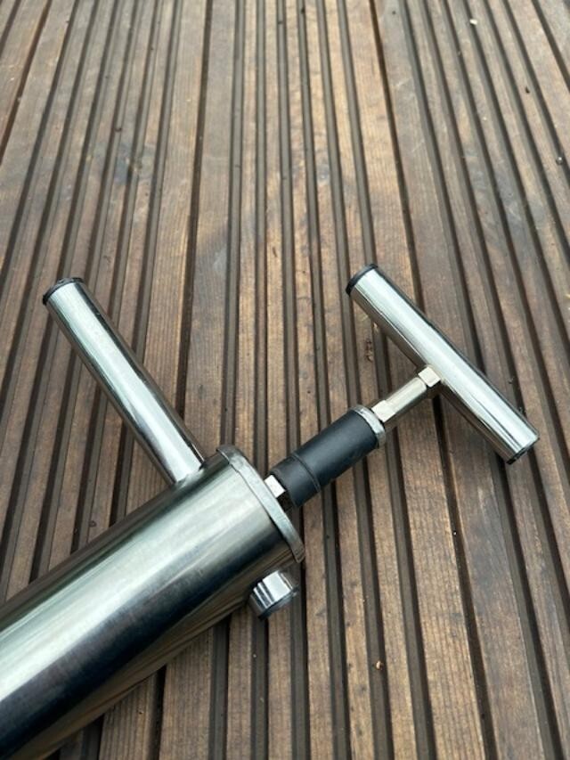 SEA FISHING WIDE BAITPUMP Stainless Fishing Bait Lugworm Pump Ragworm ...