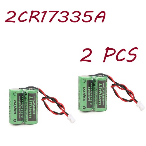 2X For Mitsubishi CR17335SE-R MR-BAT6V1 2CR17335A 3.0V Non-rechargeable ...