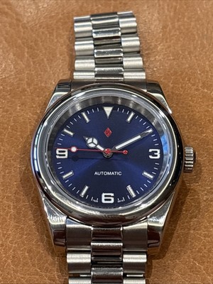 Custom Watch Dagaz Explorer Dial Mercedes Hands Jubilee Bracelet | eBay