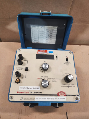 BIDDLE Versa-Cal Calibrator Untested! | eBay