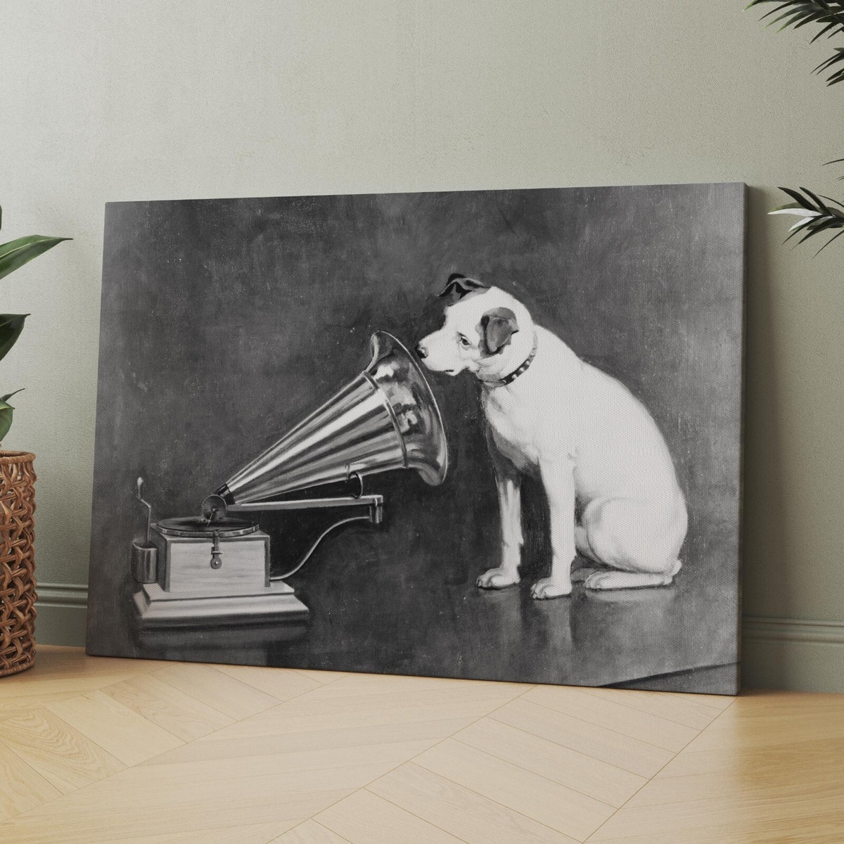Dog And Megaphone Logo Nipper The Dog Listening To A Phonograph 1898