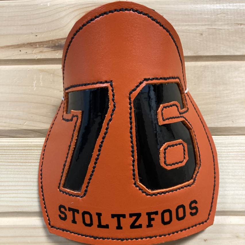 customizable leather boston style helmet front | eBay