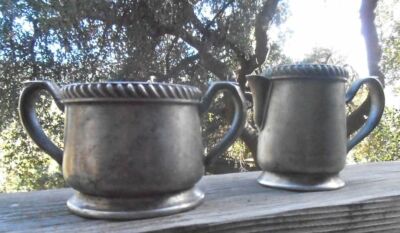 Vintage Grand Silver Co. Wear-Brite nickel silver solderer creamer ...