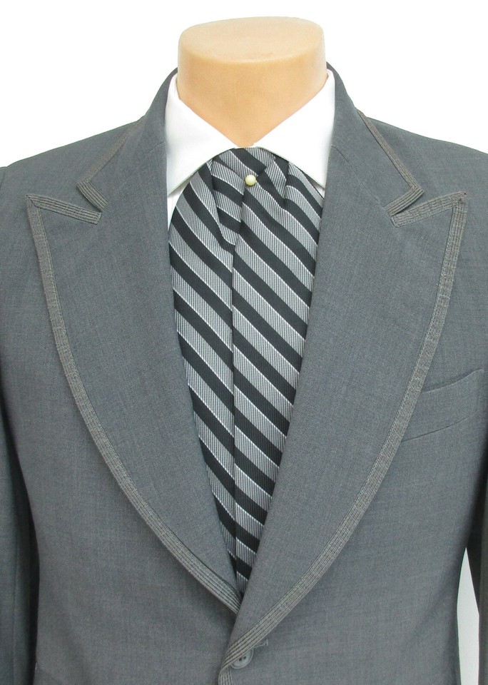 Men's Vintage Grey Stroller Jacket Stresemann Morning Dress Day Wedding ...