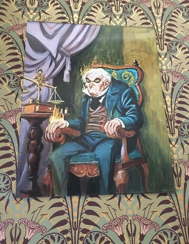 Marc Davis Lenticular Burning Meiser concept art Disneyland Haunted ...