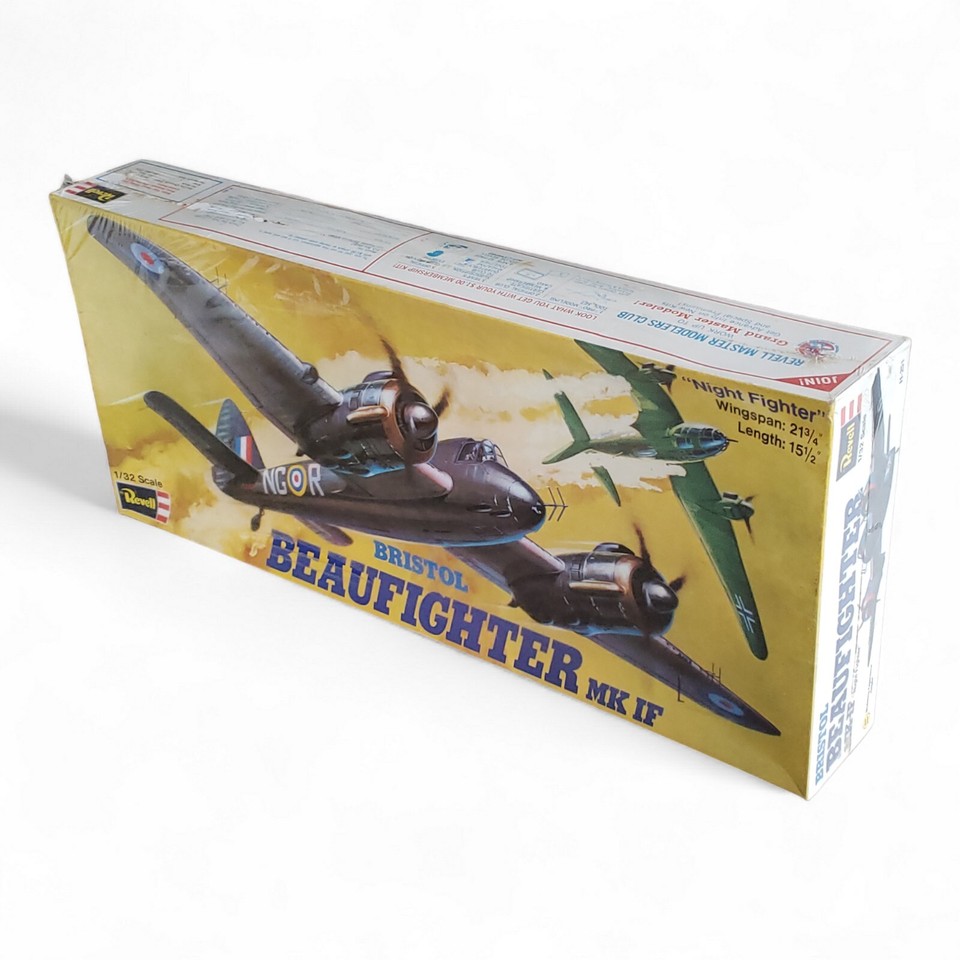Vintage Revell Bristol Beaufighter Night Fighter 1/32 Model Kit MK IF H ...