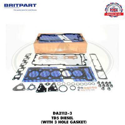 LAND ROVER HEAD GASKET SET WITH 3 HOLES DISCOVERY 2 DEFENDER TD5 2.5L ...