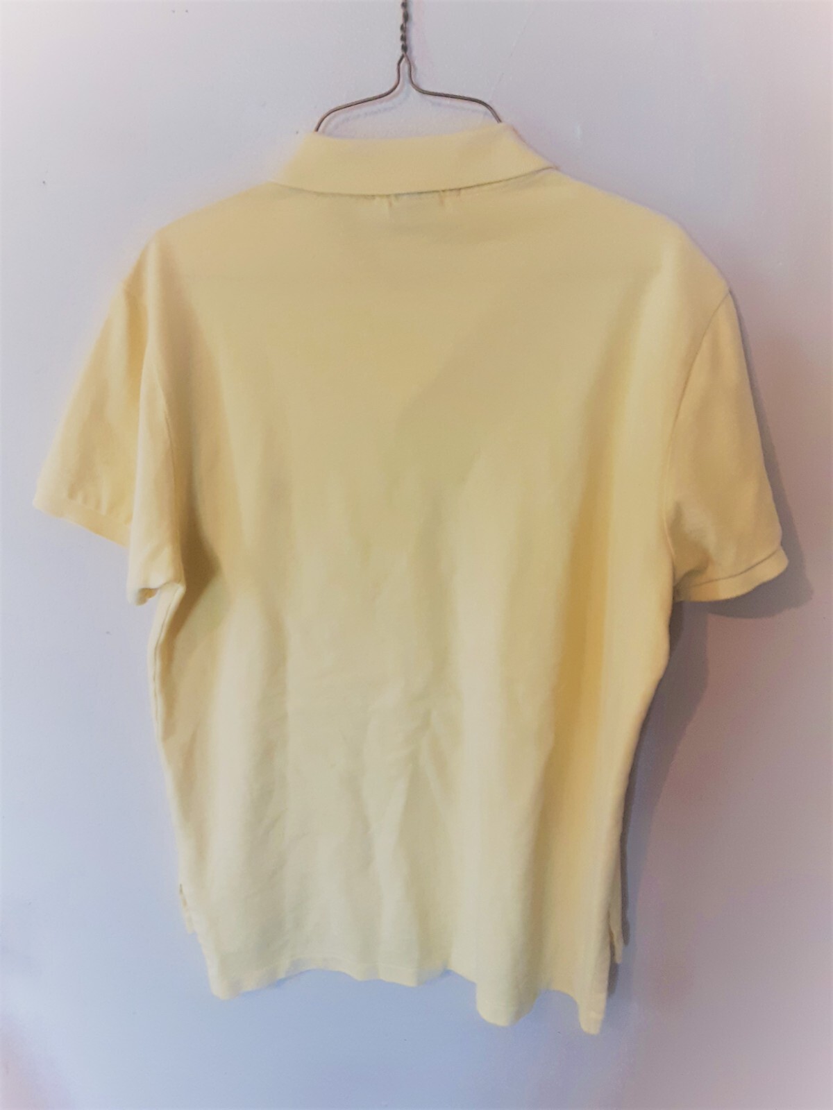 Ralph Lauren Mens Pale Yellow Polo Custom Fit Medium | eBay