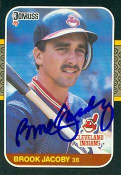 Brook Jacoby autographed Baseball Card (Cleveland Indians) 1987 Donruss ...