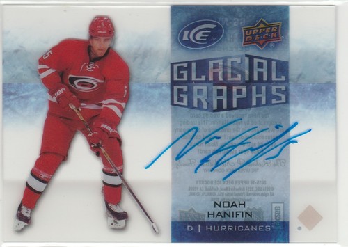 2015-16 Upper Deck Ice Glacial Graphs #GGNH Noah Hanifin Autograph RC ...