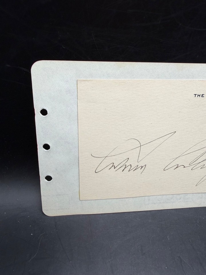 President Calvin Coolidge Signed Card | eBay