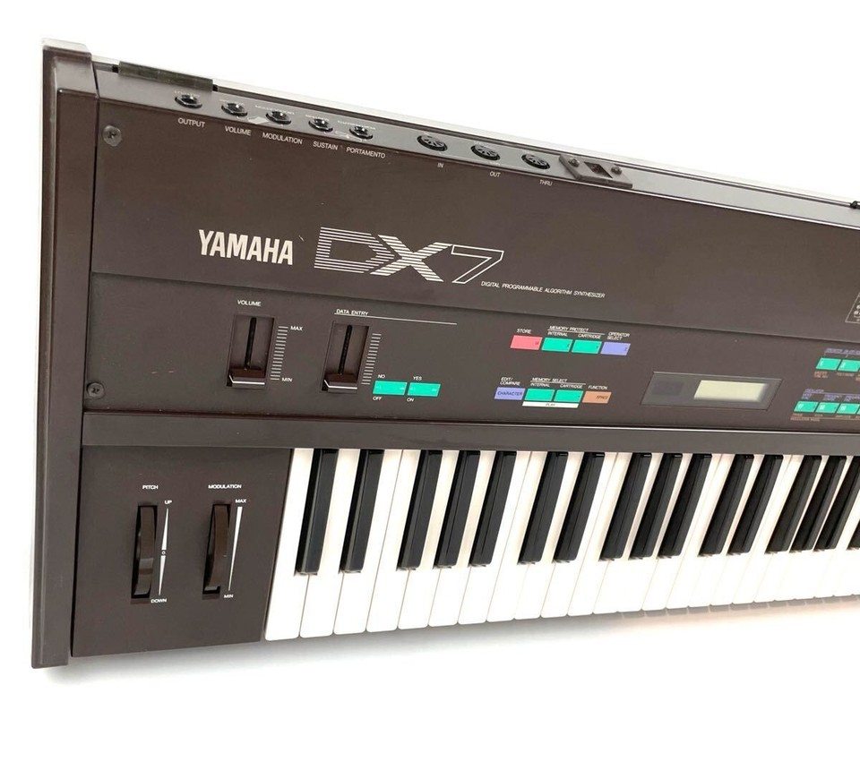 YAMAHA DX7 DX-7 61-Key Digital Synthesizer Keyboard FM Synthesis Japan ...