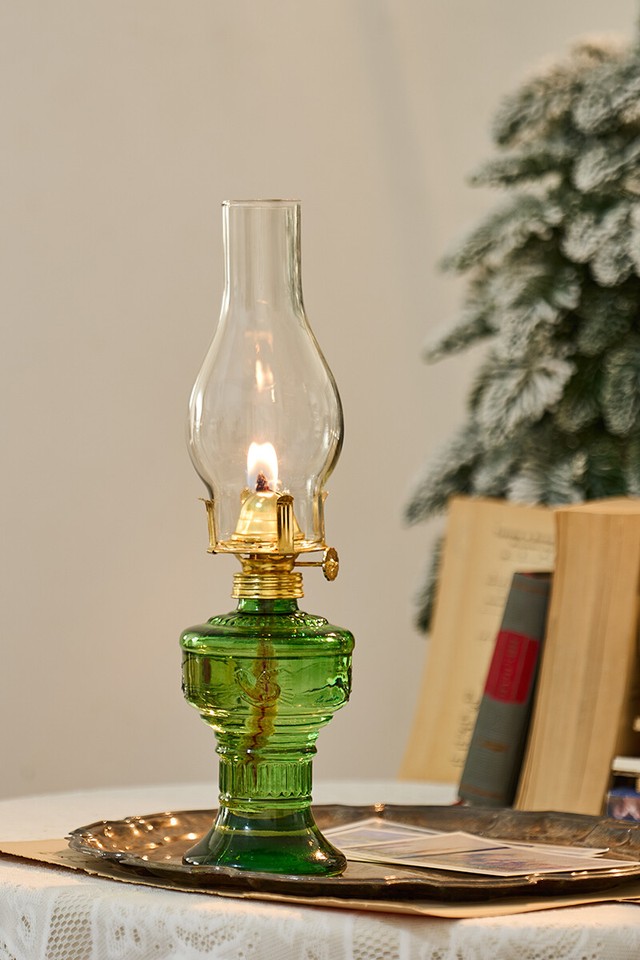 Chamber Oil Lamp Vintage Glass HURRICANE Kerosene Lamp LANTERN CHIMNEY ...