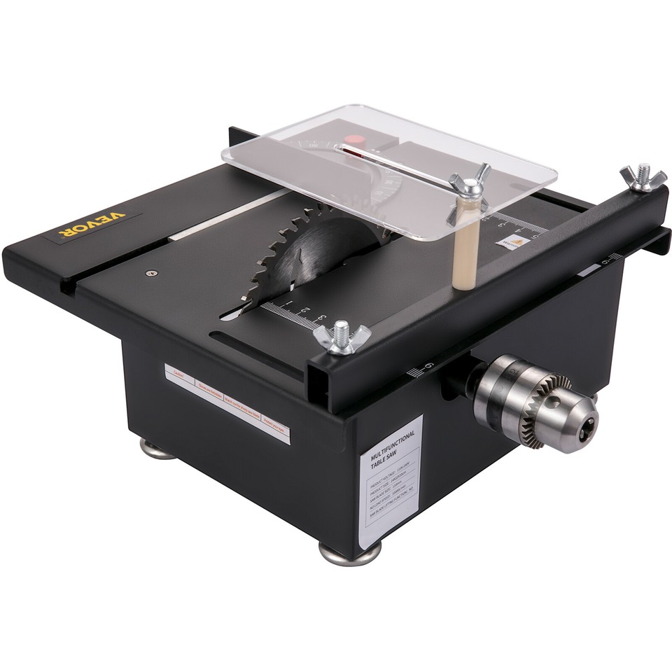 VEVOR Mini Table Saw Multifunctional Woodworking 10000RPM Hobby Table ...