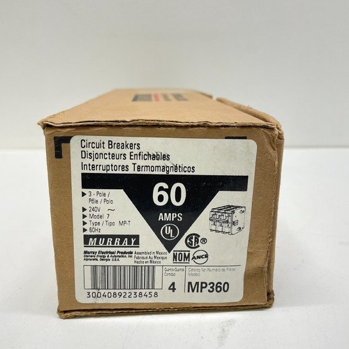 MURRAY MP-A MP360 CIRCUIT BREAKER 3 POLE 60 AMP (Lots of 4) | eBay