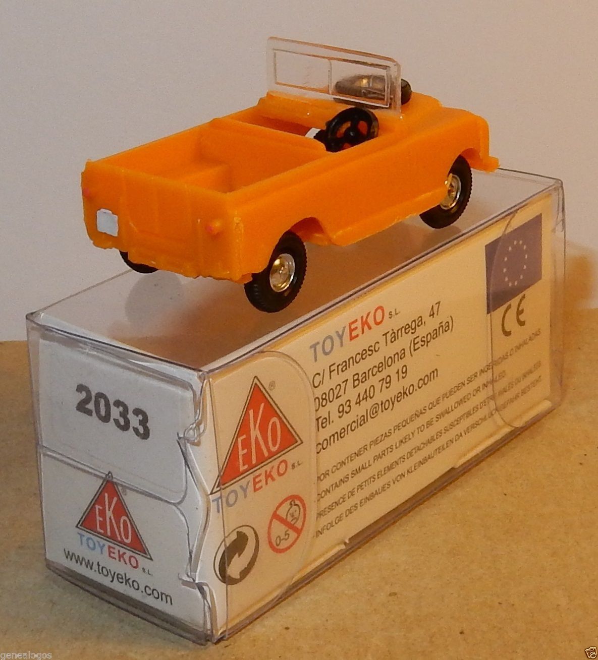 MICRO TOY EKO TOYEKO HO 1/86 1/87 MADE IN SPAIN LAND ROVER COURT REF ...