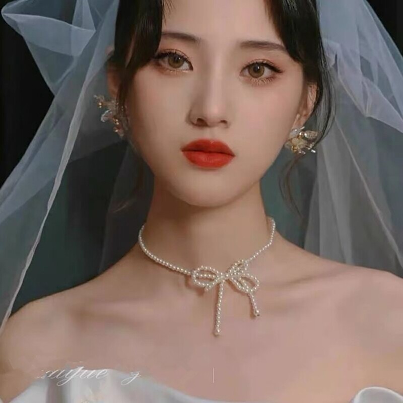 Delicate Bowknot Statement Necklace Women Fashion Jewelry Delicate Neck ...