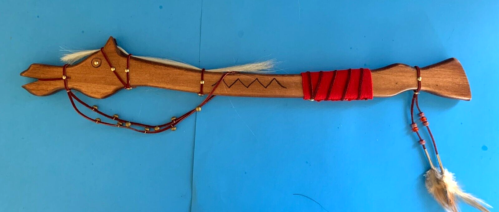 NEW! Horse Dance Stick - Finished -Native American Design-Wood-Dance ...