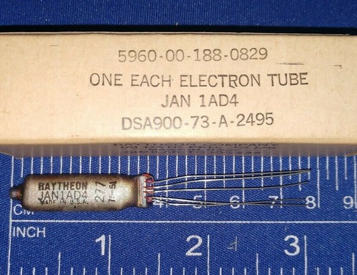 RAYTHEON JAN1AD4 VINTAGE ELECTRON VACUUM RADIO TUBE JAN-1AD4 1AD4 | eBay